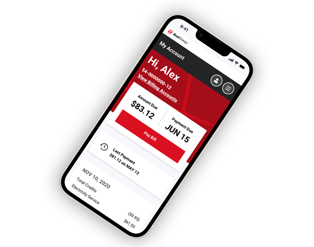 Mobile App | Billing & Payment | Xcel Energy